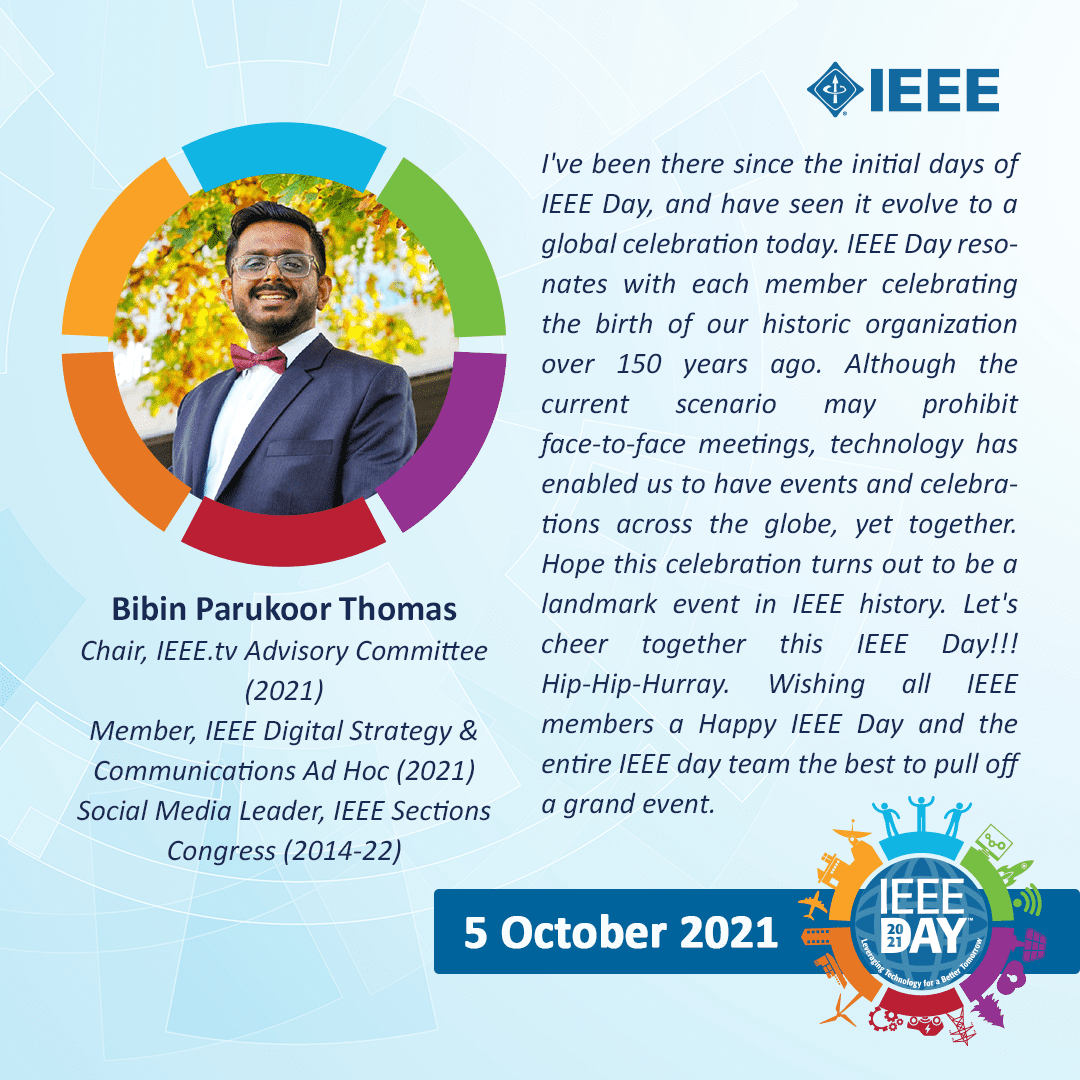 IEEE Day 2021 Messages - IEEE Day 2024